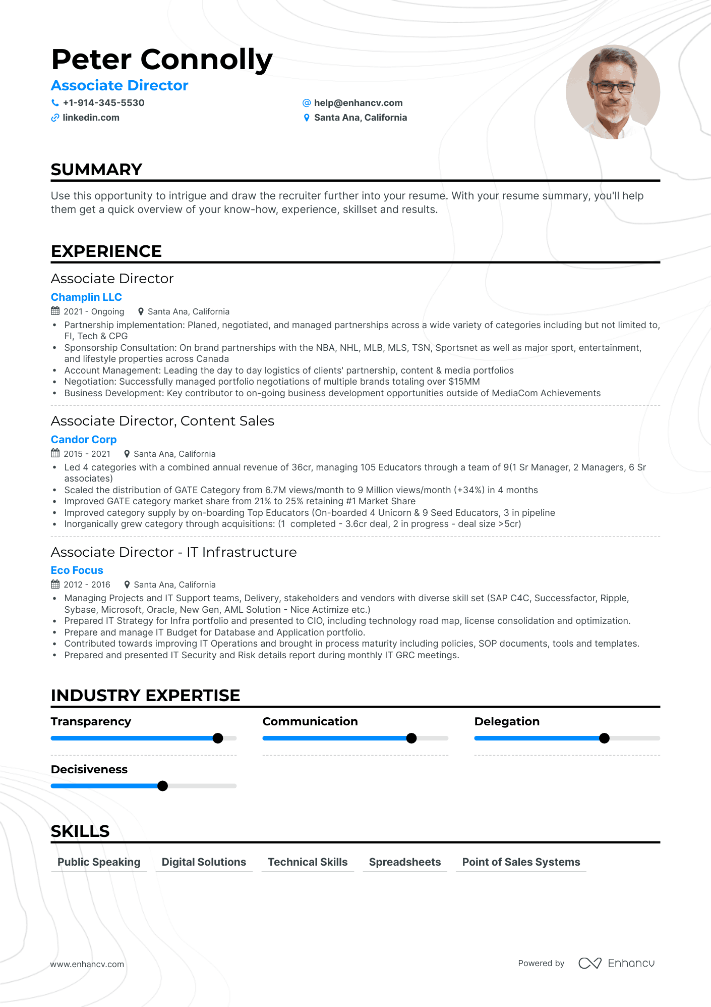 Associate Director Resume Examples & Guide for 2023 (Layout, Skills ...