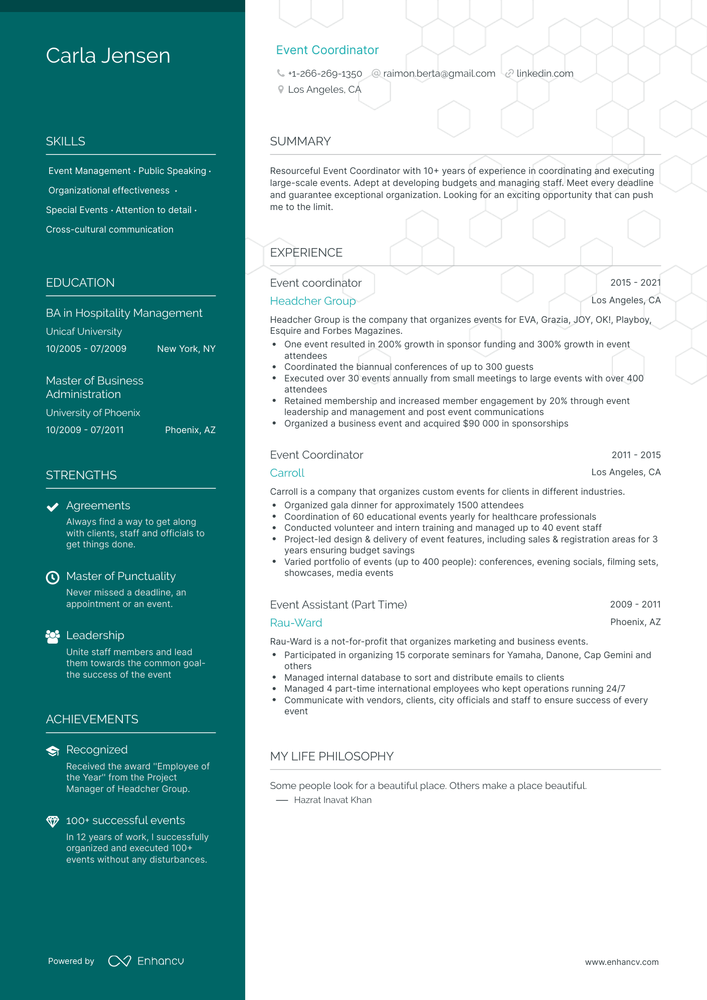 6 Event Planner Resume Examples & Guide for 2024