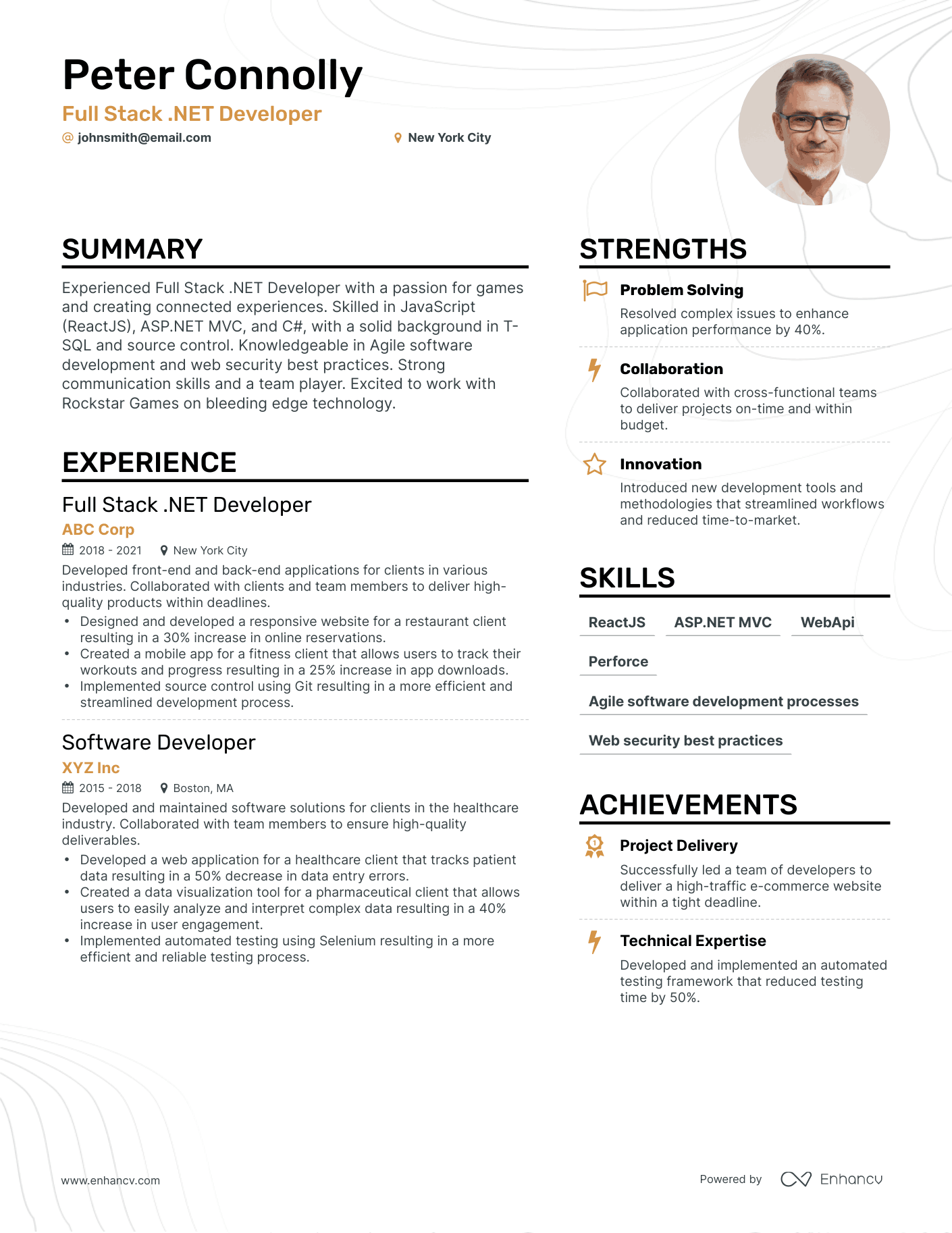 5 Net Full Stack Developer Resume Examples Guide For 2024