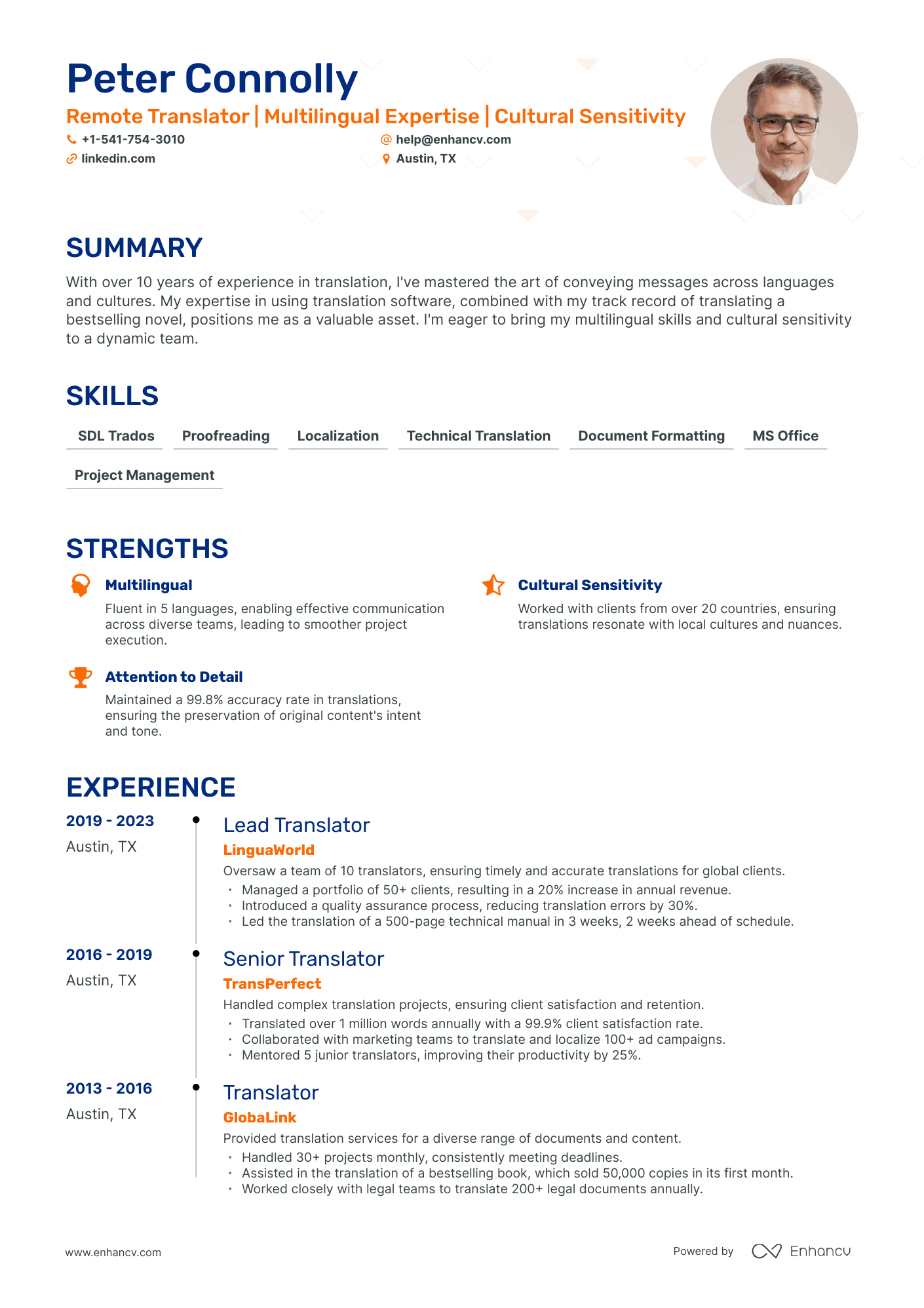 5 Translator Resume Examples & Guide for 2024