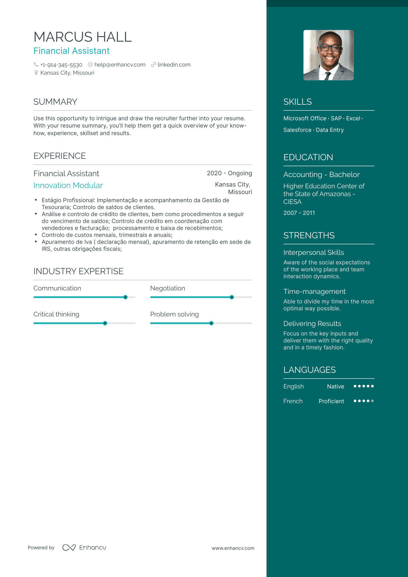 Financial Assistant Resume Examples & Guide for 2023 (Layout, Skills ...