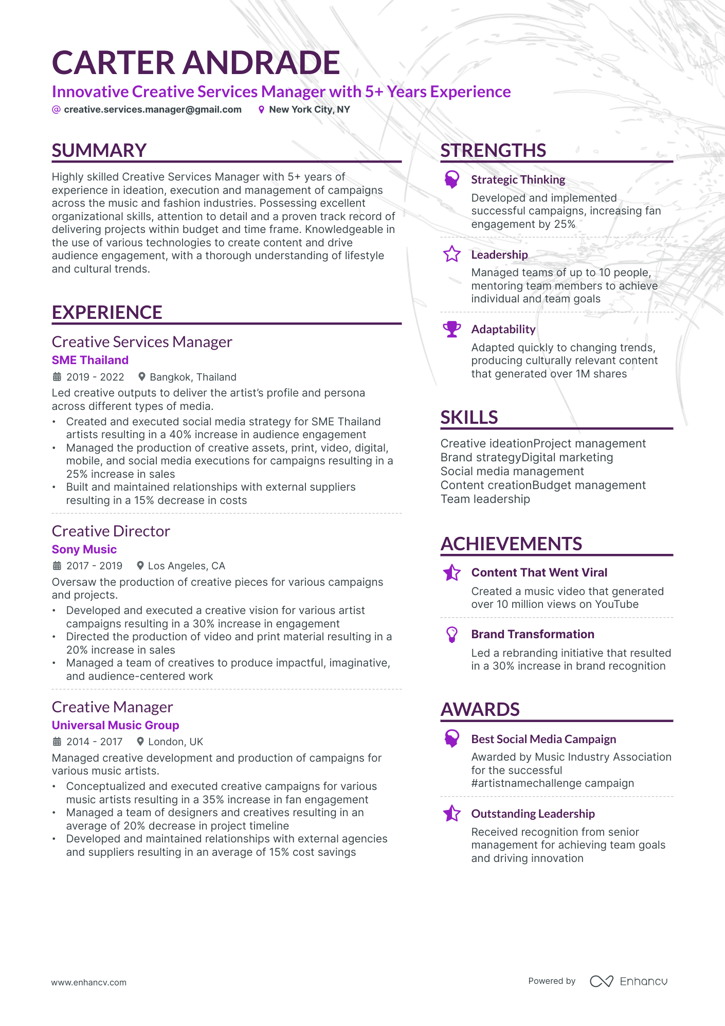7 Creative Director Resume Examples & Guide for 2024