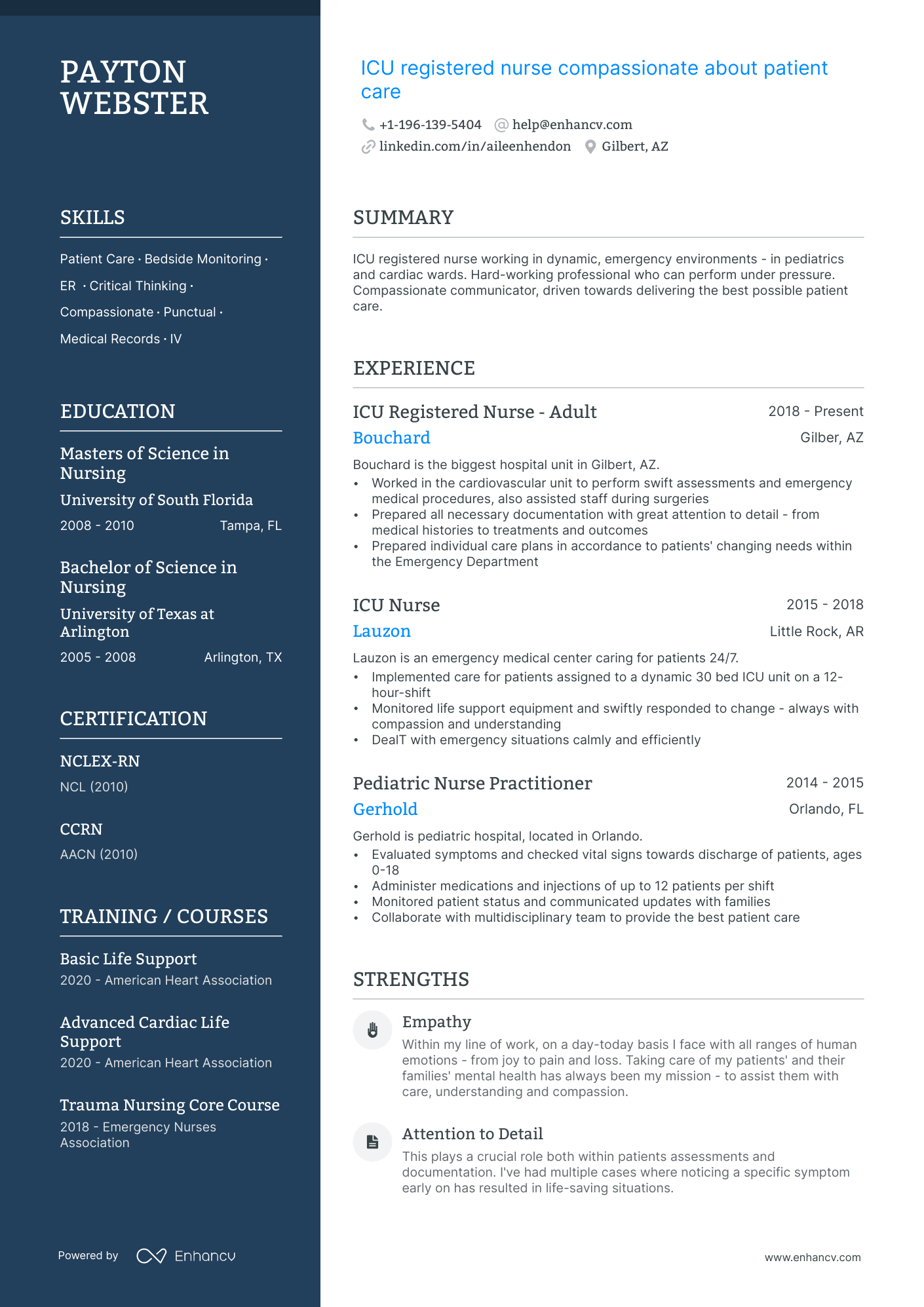 5 ICU Nurse Resume Examples & Guide for 2024