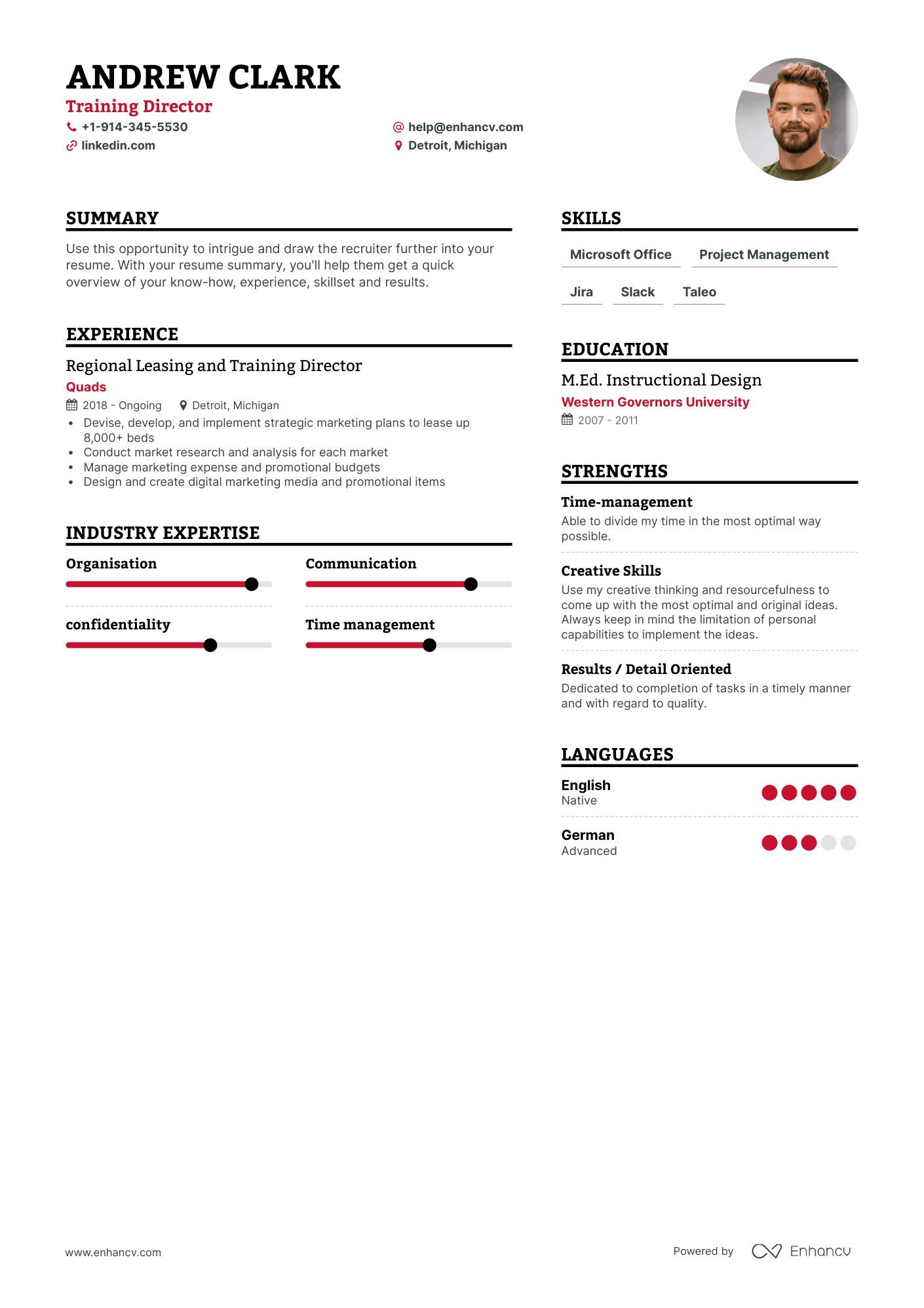 Training Director Resume Examples & Guide for 2023 (Layout, Skills ...