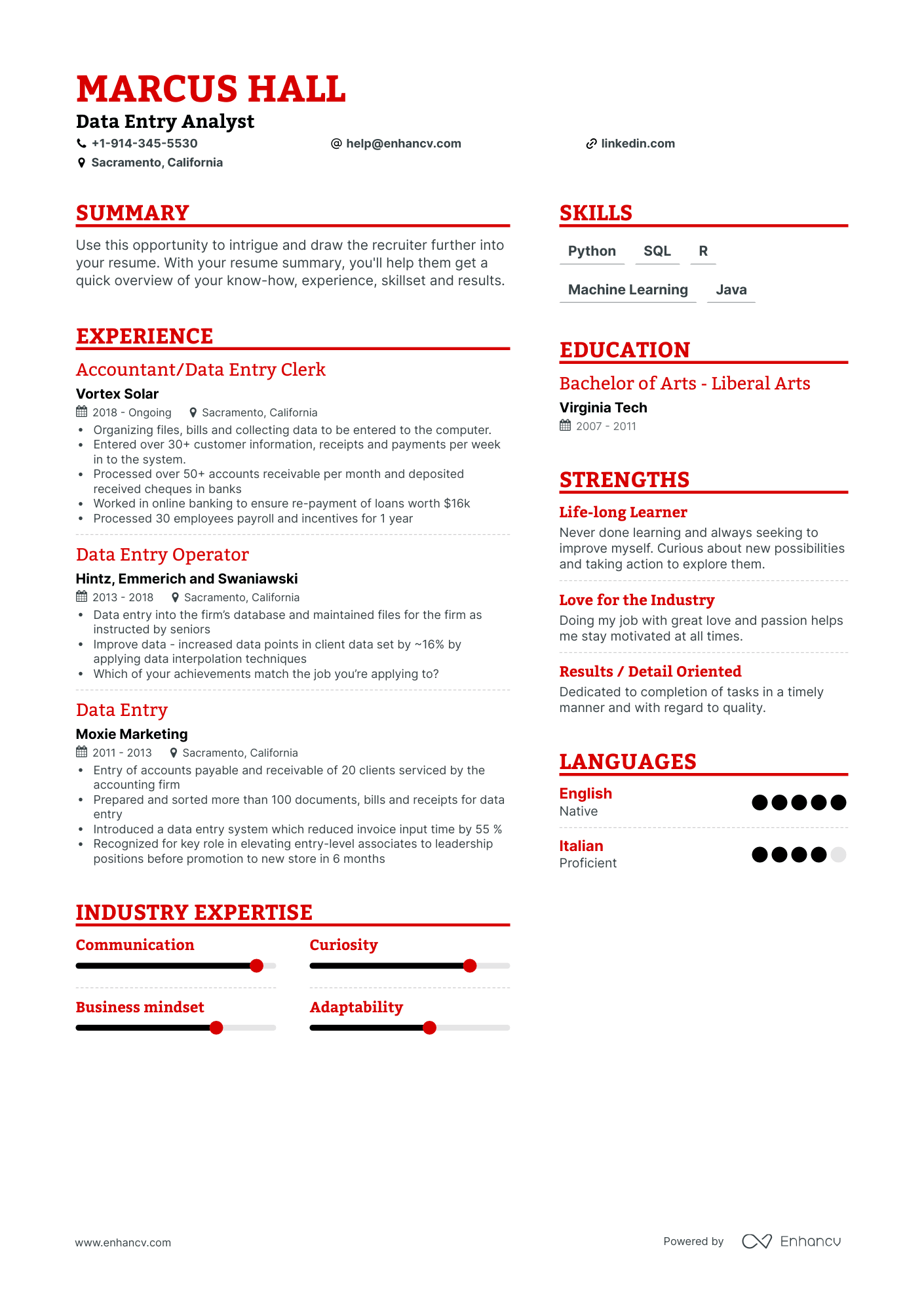 Data Entry Analyst Resume Examples & Guide for 2023 (Layout, Skills ...