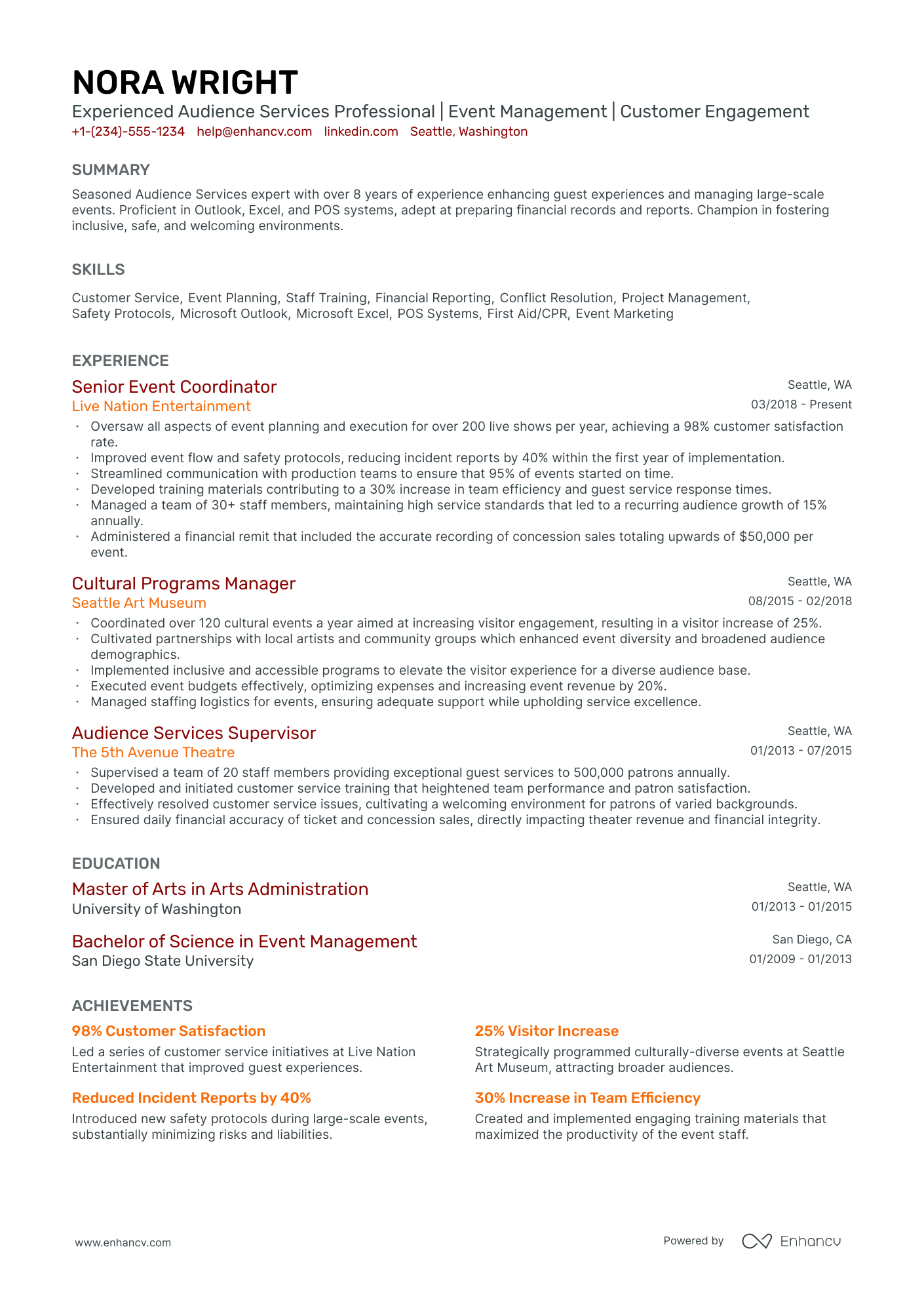 House Manager Resume Examples & Guide for 2024