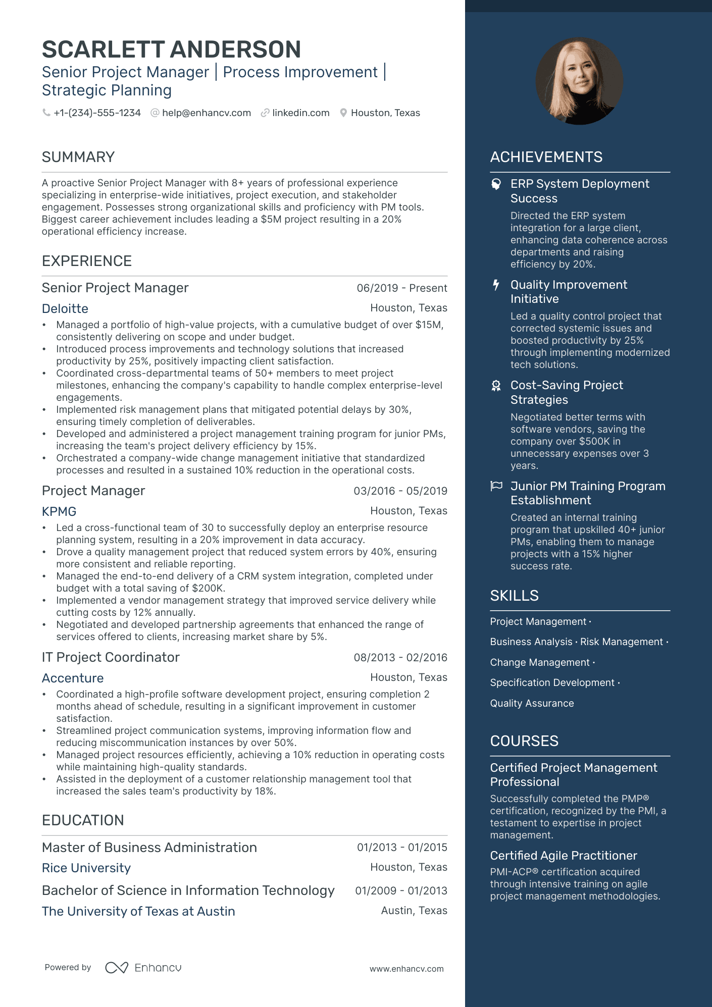 5 Pmo Director Resume Examples & Guide for 2024