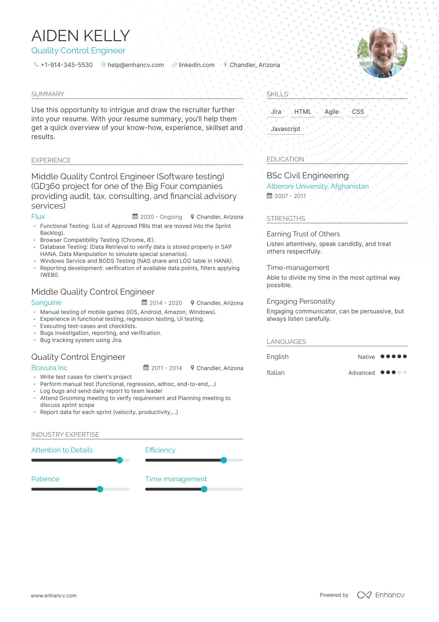 Quality Control Engineer Resume Examples & Guide for 2023 (Layout ...