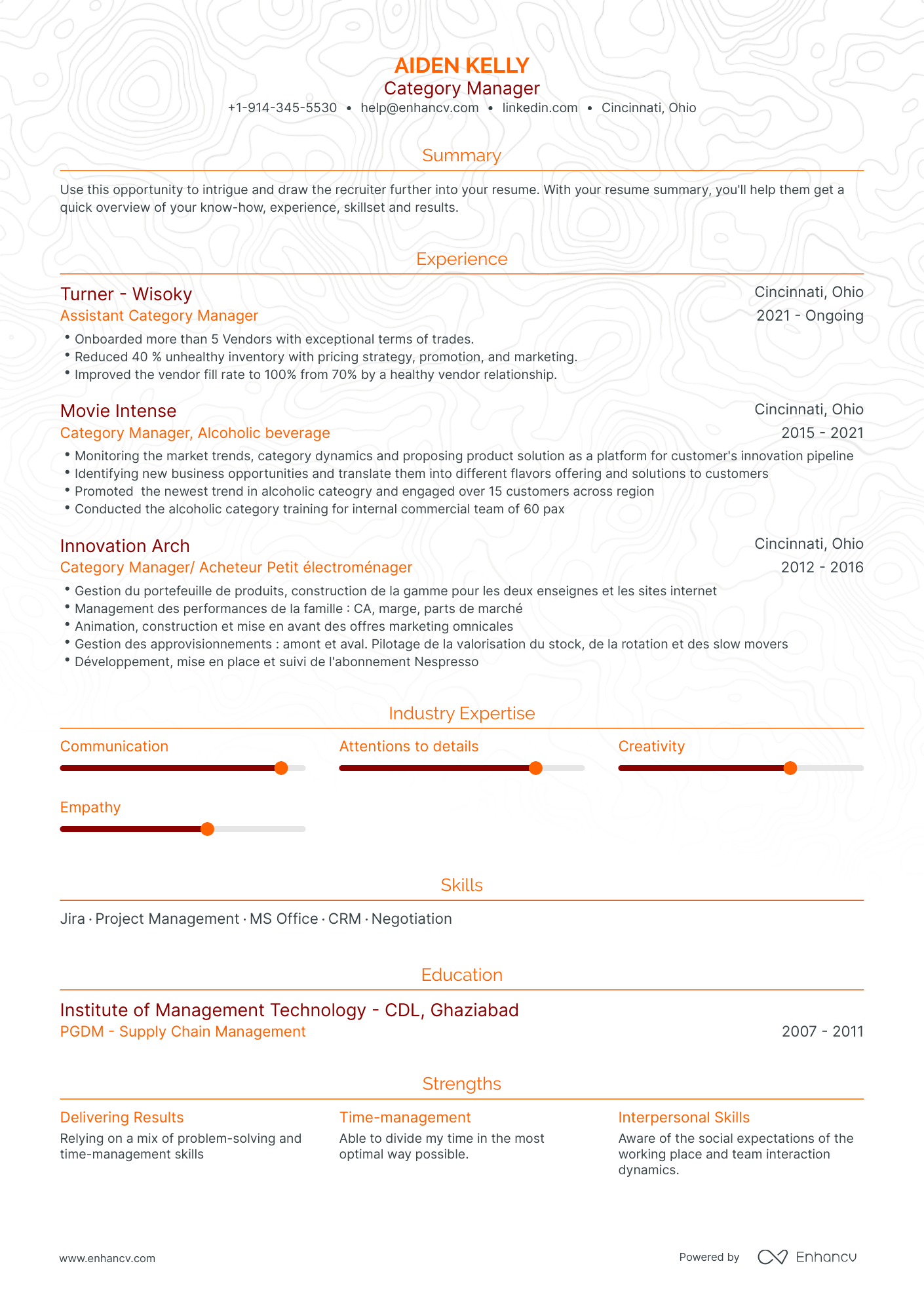 Category Manager Resume Examples & Guide for 2023 (Layout, Skills ...