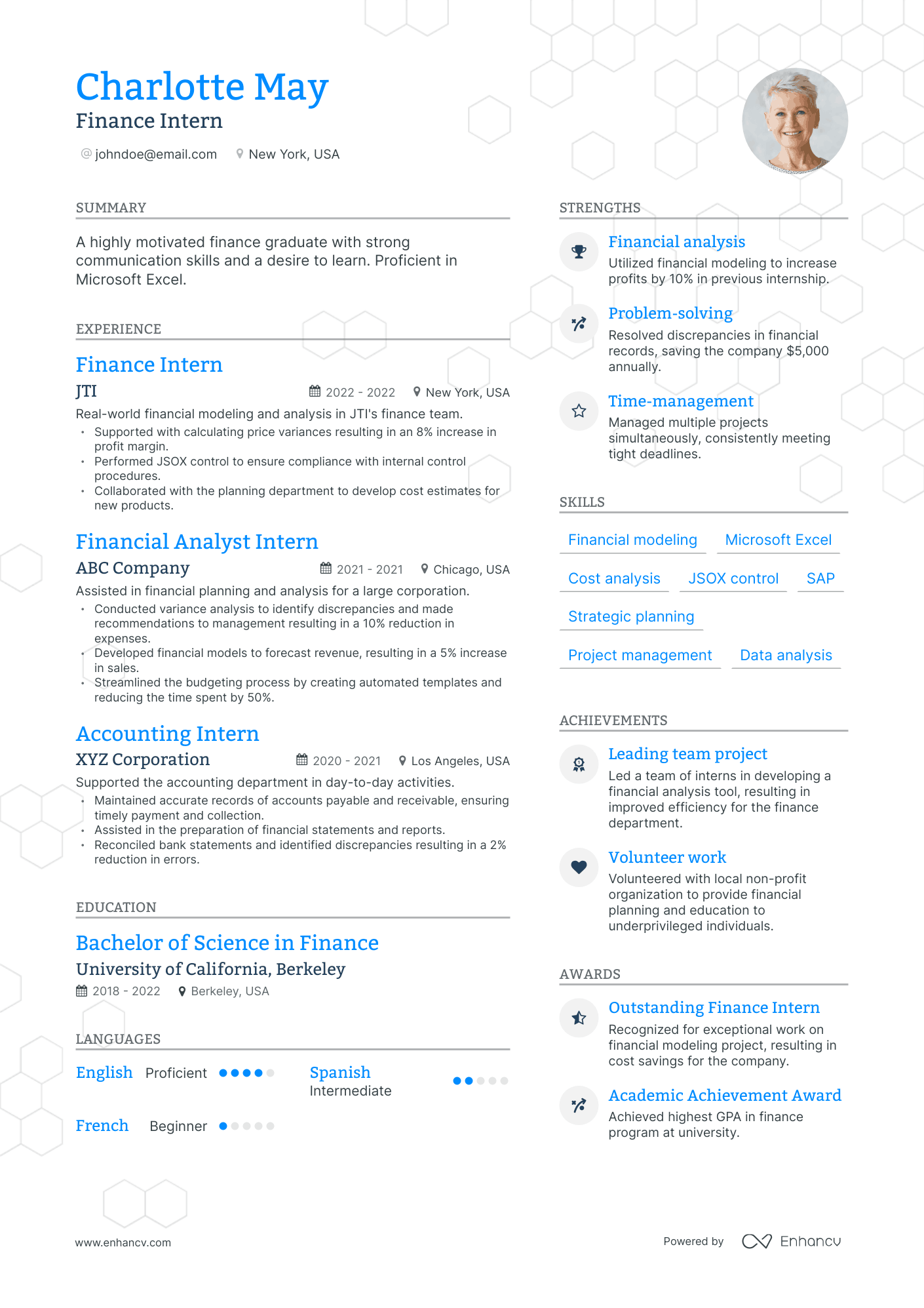 5 Finance Intern Resume Examples Guide For 2023