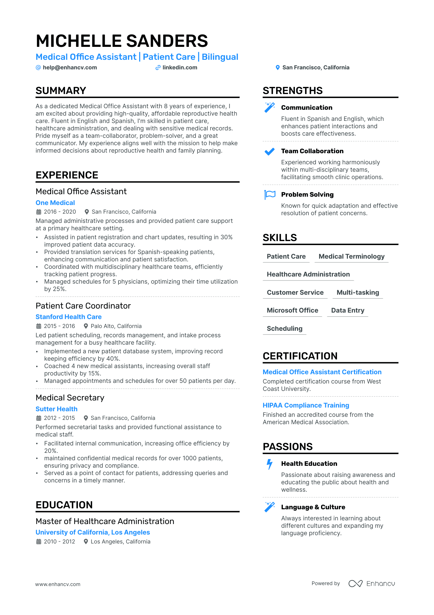 5 Medical Office Assistant Resume Examples & Guide for 2024