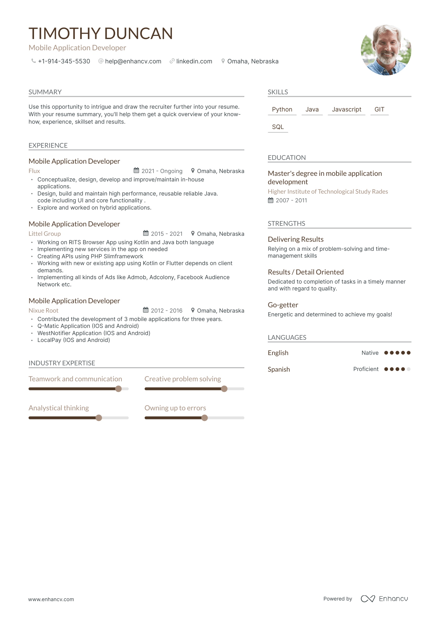 Mobile Application Developer Resume Examples & Guide for 2023 (Layout ...