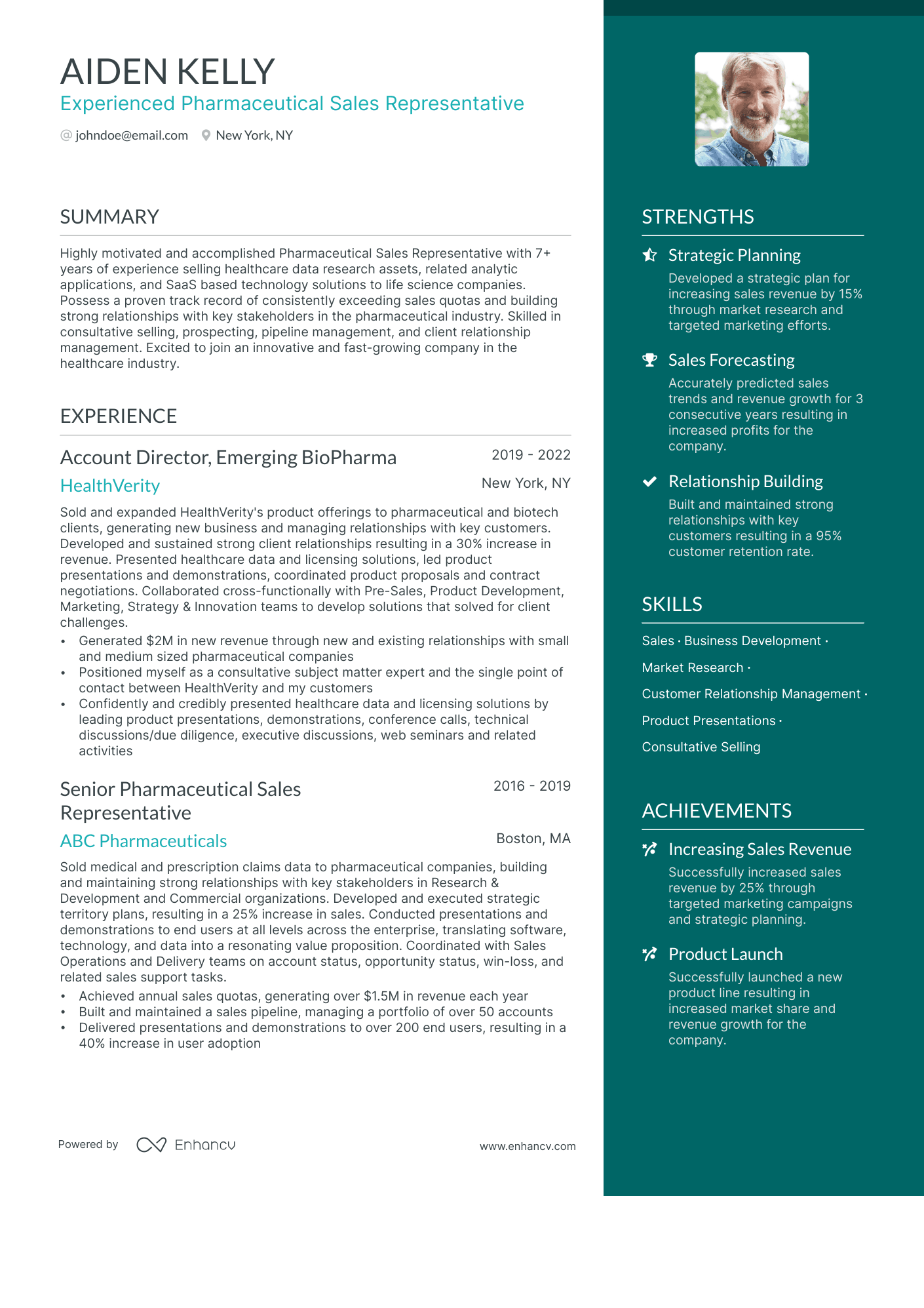 5 Pharmaceutical Sales Resume Examples & Guide for 2024
