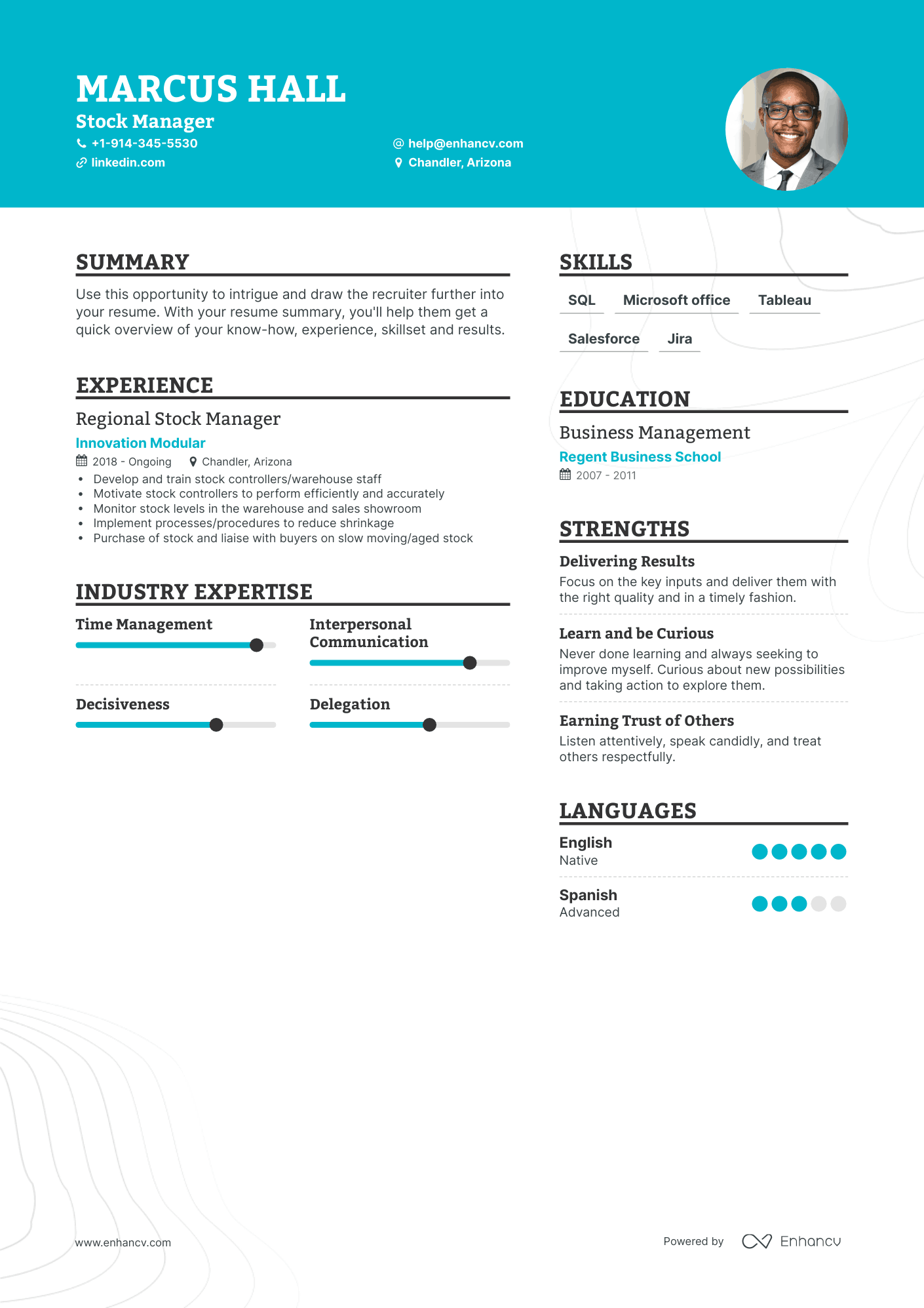 Stock Manager Resume Examples & Guide for 2023 (Layout, Skills ...