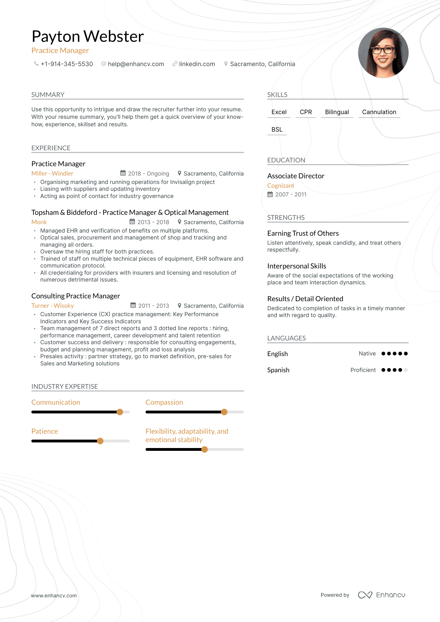 Practice Manager Resume Examples & Guide for 2023 (Layout, Skills ...