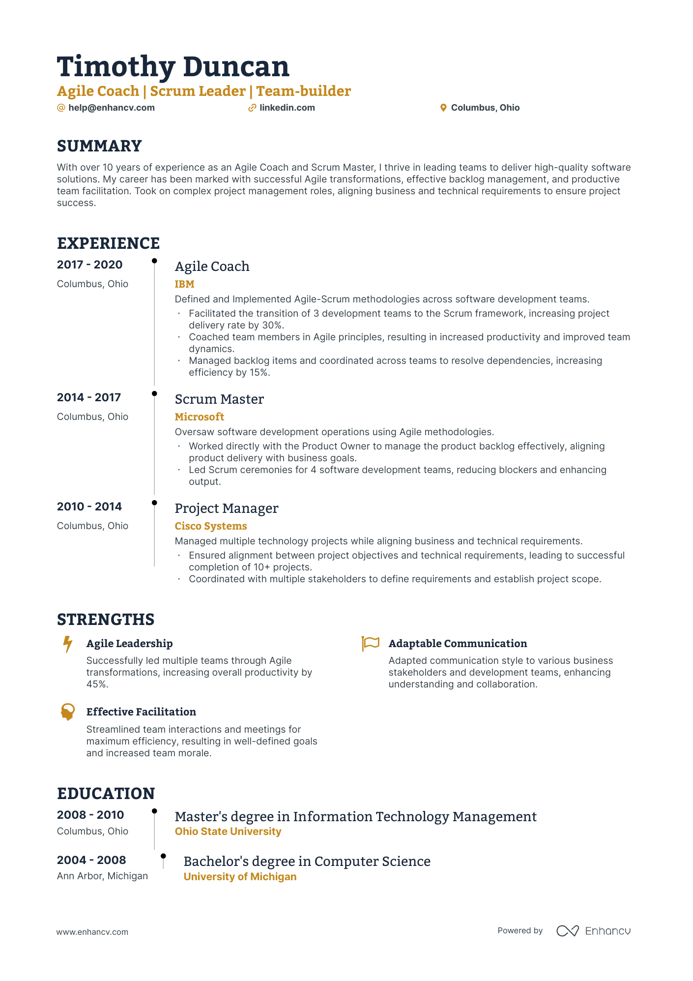 5 Agile Coach Resume Examples Guide For 2024