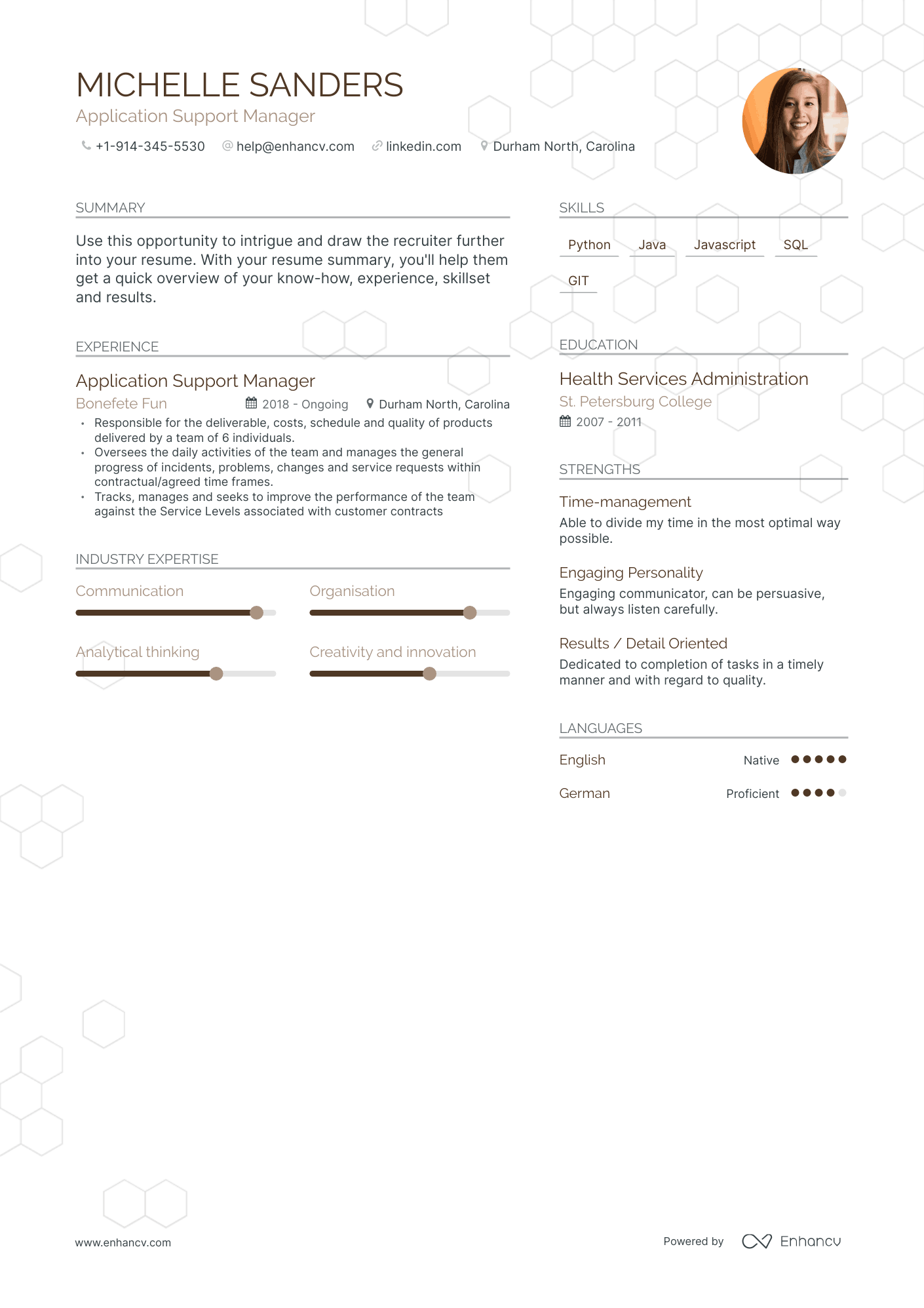 Application Support Manager Resume Examples & Guide for 2023 (Layout ...