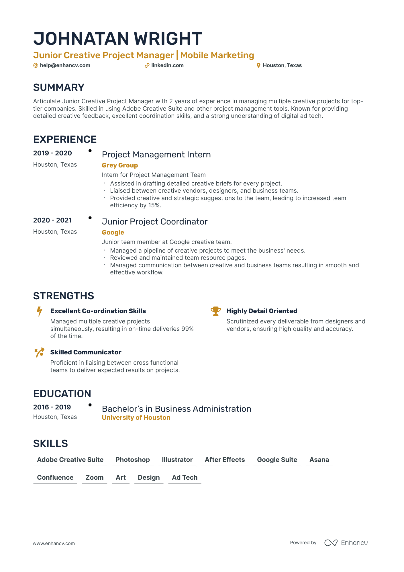 5 Junior Project Manager Resume Examples & Guide for 2024