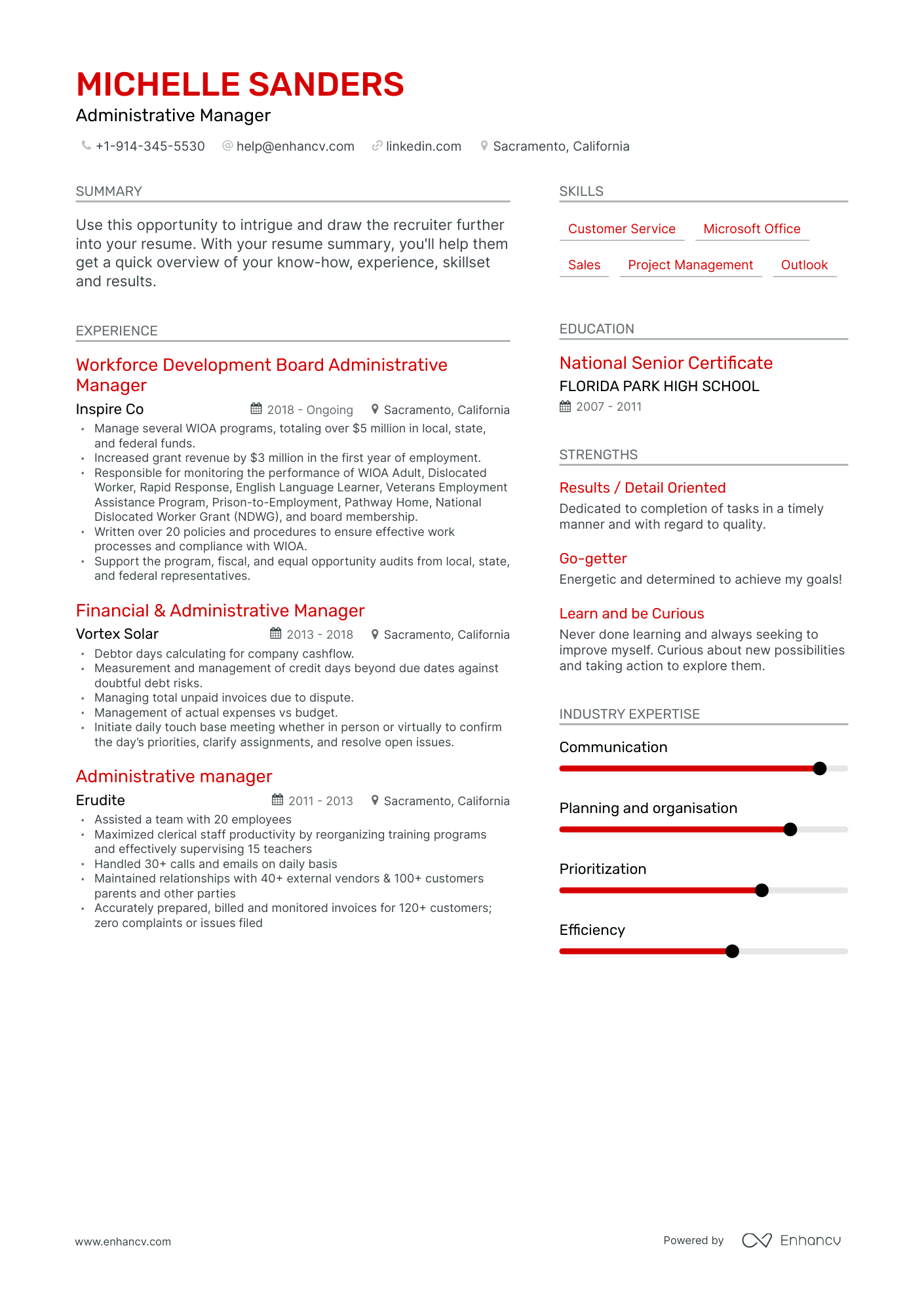 Administrative Manager Resume Examples & Guide for 2023 (Layout, Skills ...