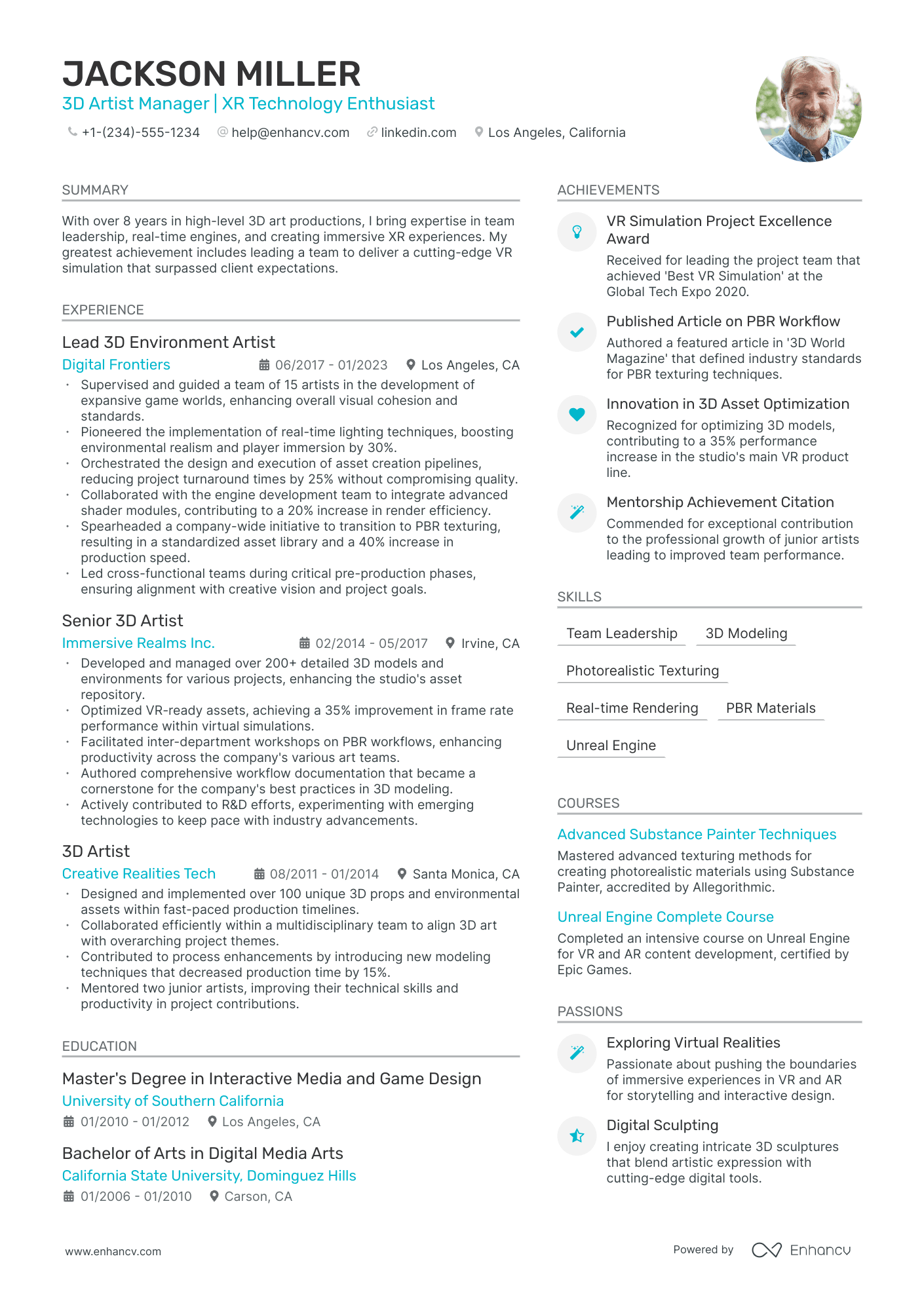 5 Artist Manager Resume Examples & Guide for 2024