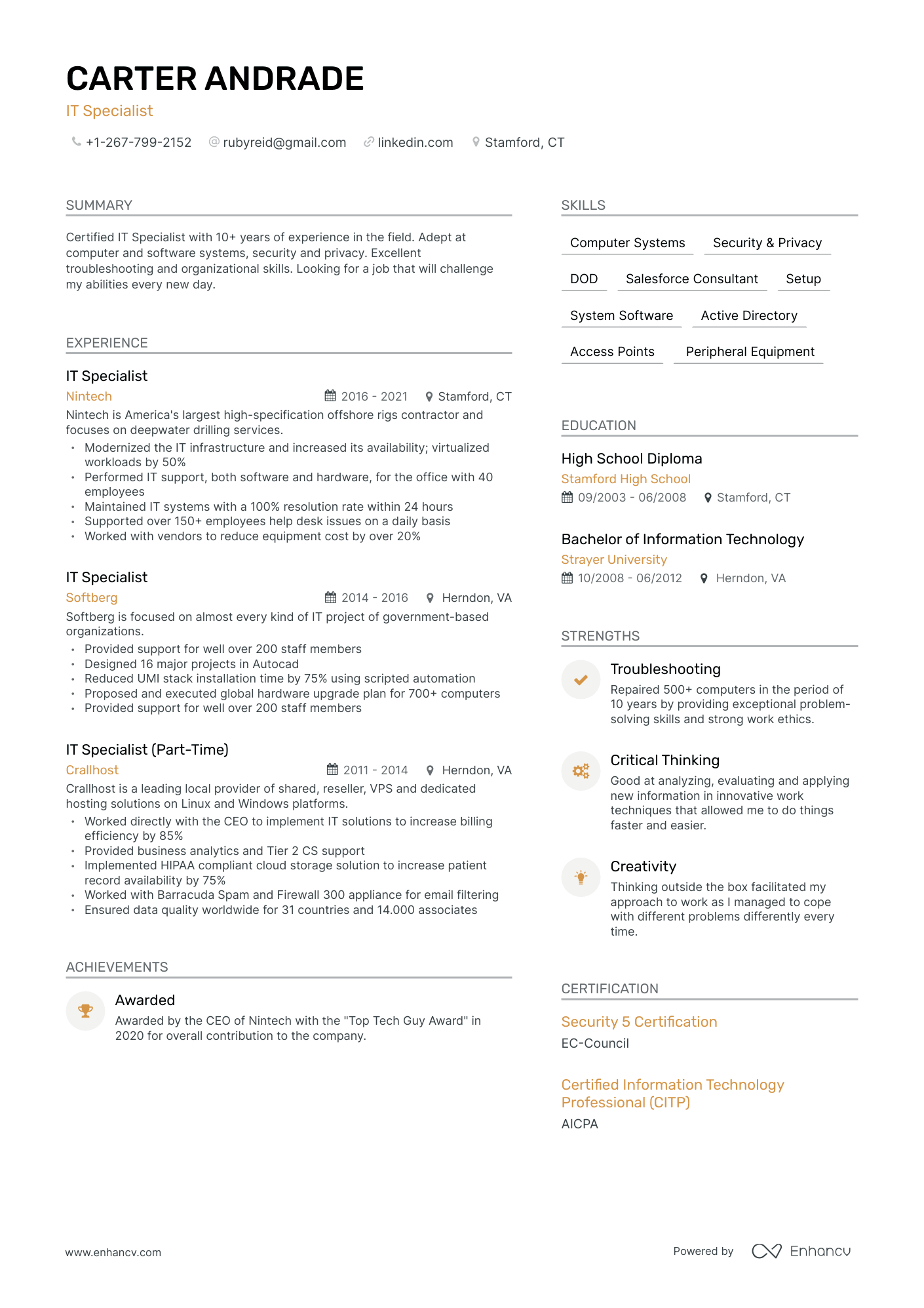 5 IT Resume Examples & Guide for 2024