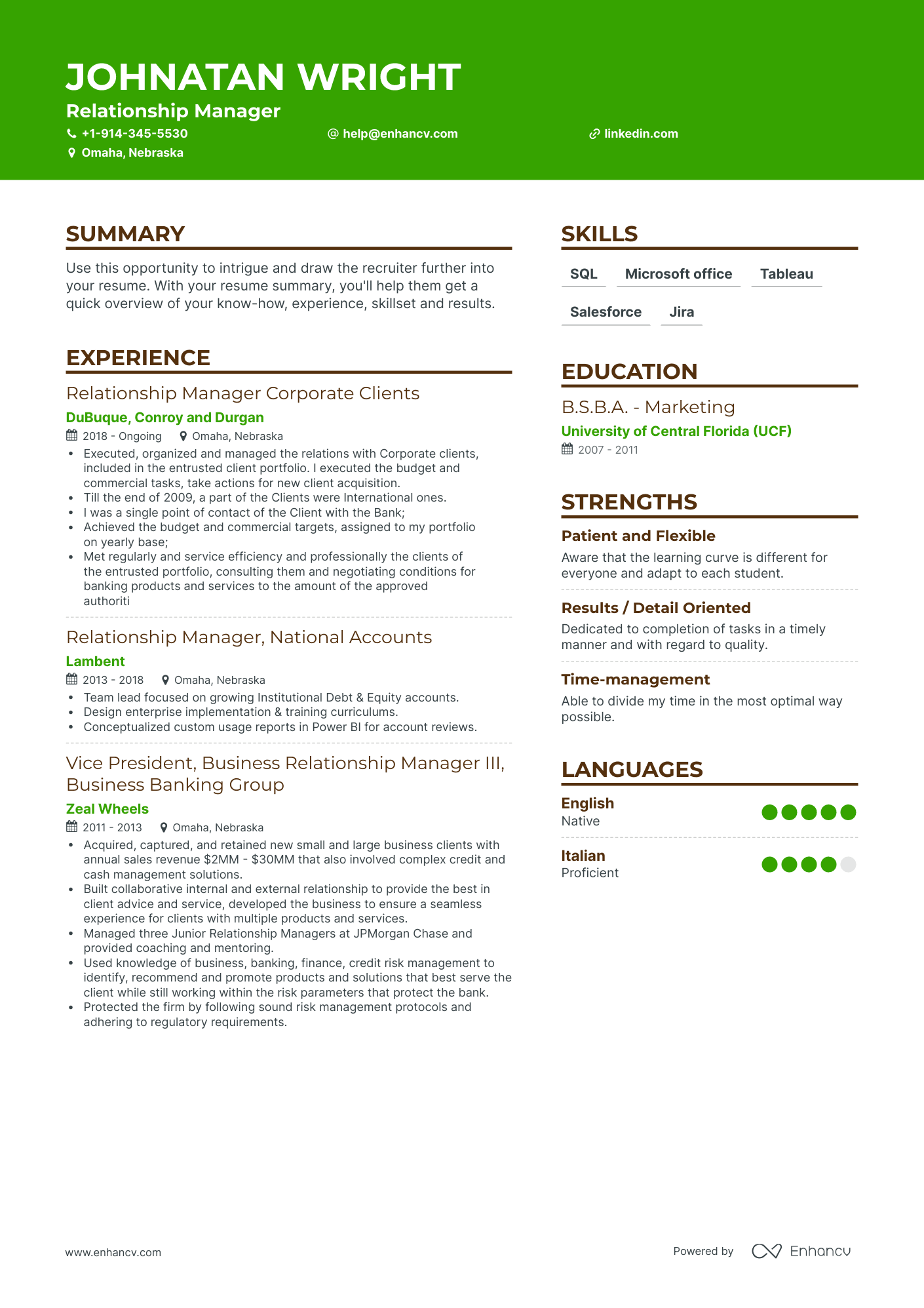 Relationship Manager Resume Examples & Guide for 2023 (Layout, Skills ...