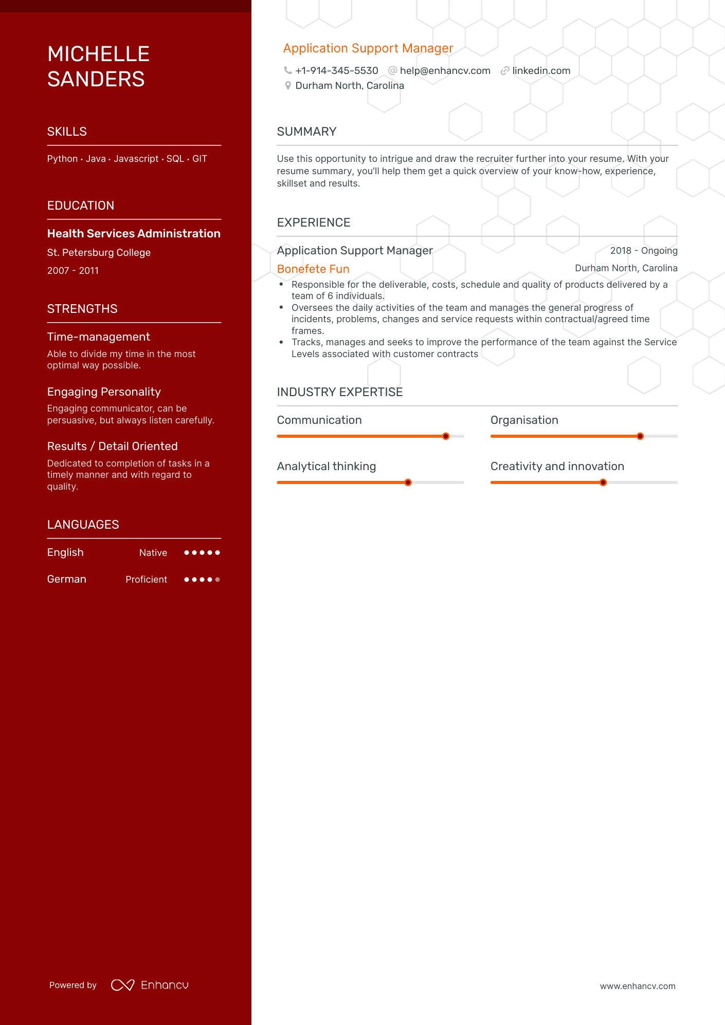 Application Support Manager Resume Examples & Guide for 2023 (Layout ...