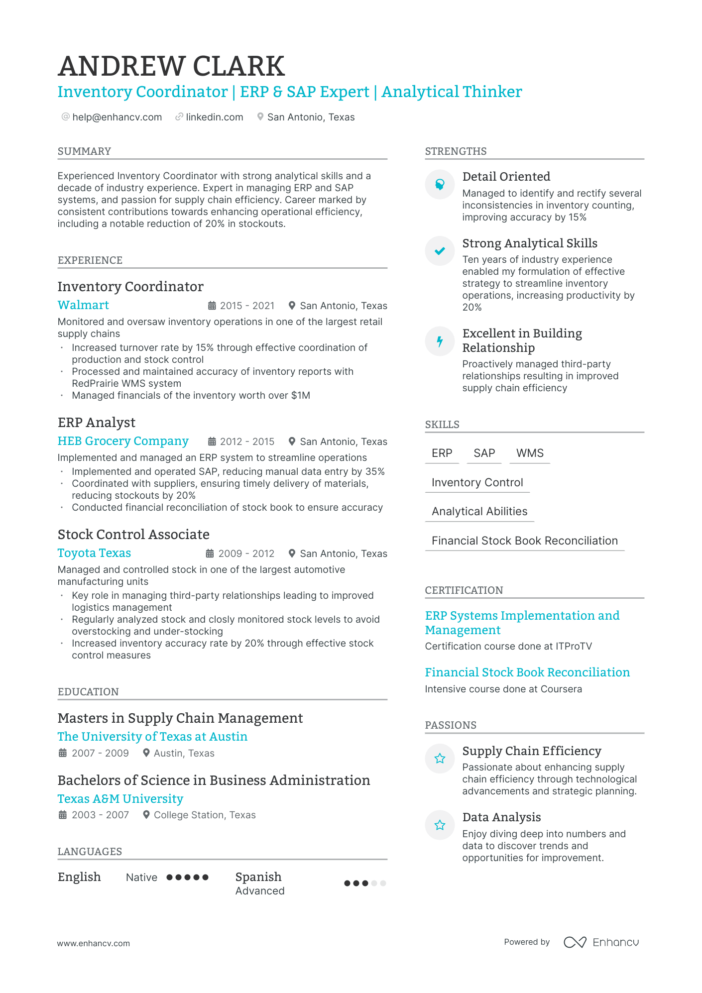 5 Inventory Coordinator Resume Examples & Guide for 2024