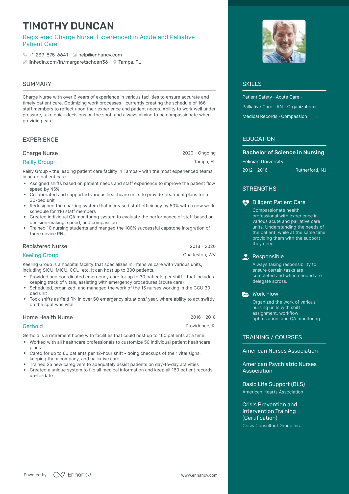 Charge Nurse Resume Examples & Guide for 2023 (Layout, Skills, Keywords ...