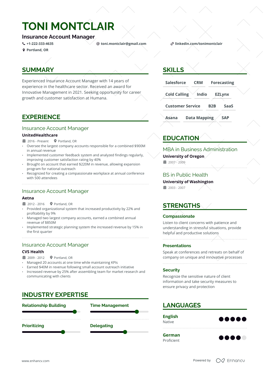 13 Account Manager Resume Examples & Guide for 2023