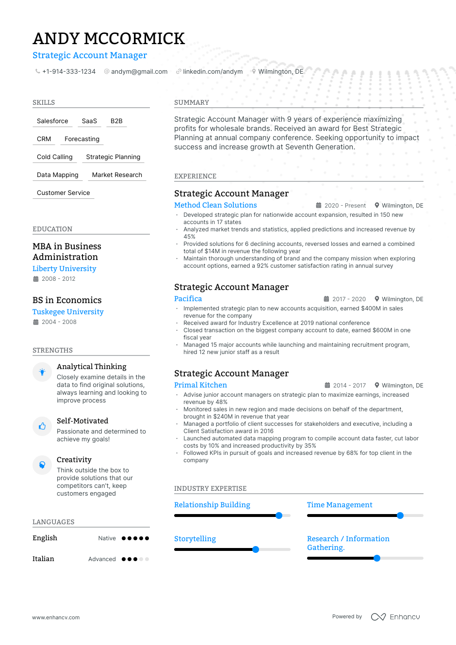 13 Account Manager Resume Examples & Guide for 2023