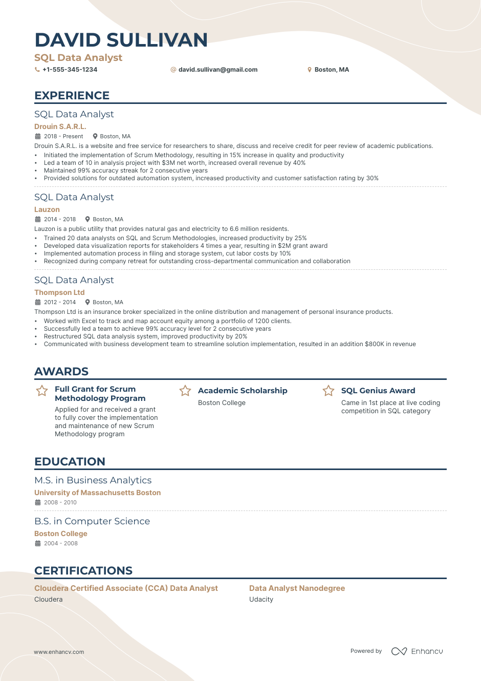 5 Excel Data Analyst Resume Examples Guide For 2023 Vrogue co
