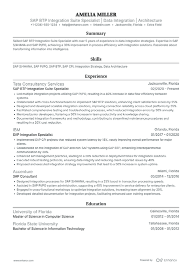 18 SAP Resume Examples & Guide for 2025
