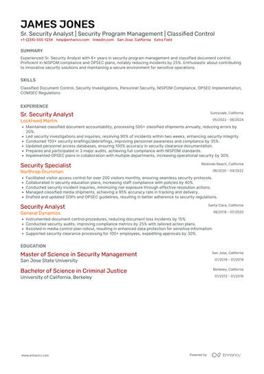 19 Security Analyst Resume Examples & Guide for 2025