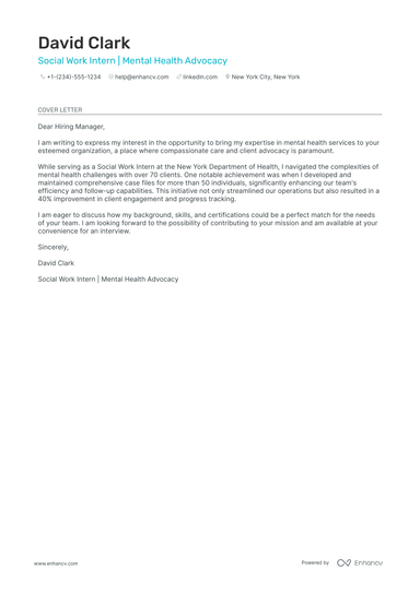 9 Professional Social Worker Cover Letter Examples and Template for ...