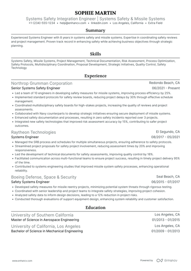 24 Systems Engineer Resume Examples & Guide for 2025