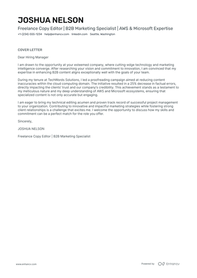 15 Professional Freelancer Cover Letter Examples and Template for 2025 ...