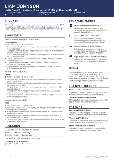 18 Sales Professional Resume Examples, Templates & Guide for 2025