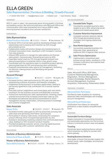 28 Sales Representative Resume Examples & Guide for 2025