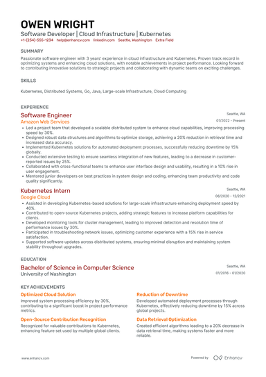 17 Kubernetes Resume Examples & Guide for 2025