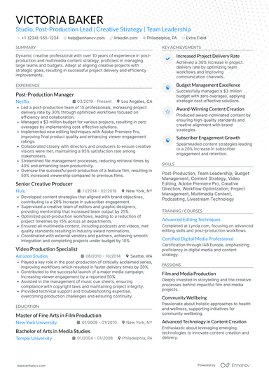 20 Podcaster Resume Examples & Guide for 2025