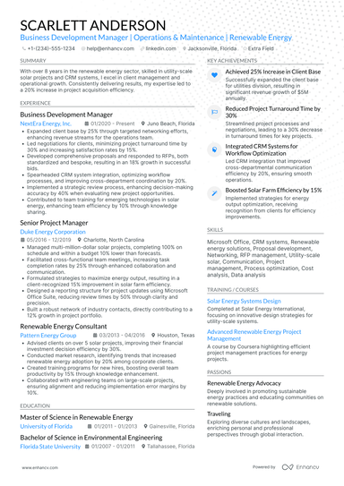 21 Business Development Resume Examples & Guide for 2025