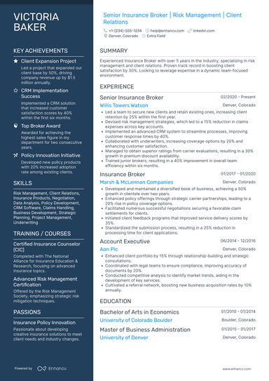 28 Broker Resume Examples & Guide for 2025
