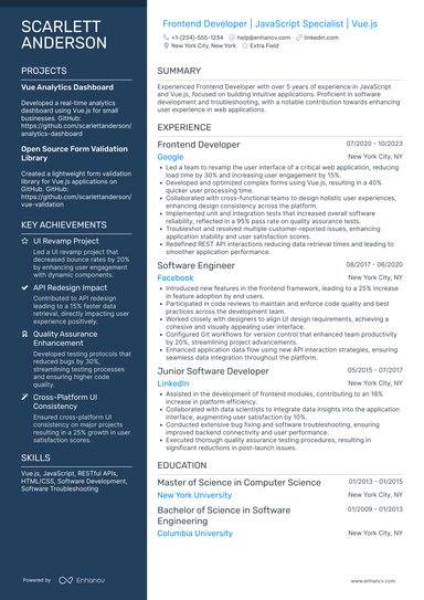 41 Web Developer Resume Examples & Guide for 2025