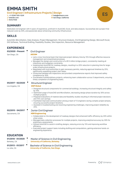 15 Engineering Student Resume Examples & Guide for 2025
