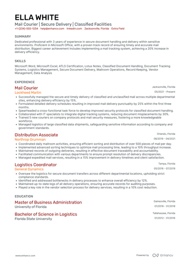 18 FedEx Resume Examples & Guide for 2025