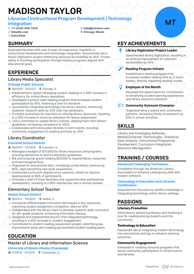 22 Librarian Resume Examples That Got Jobs for 2025