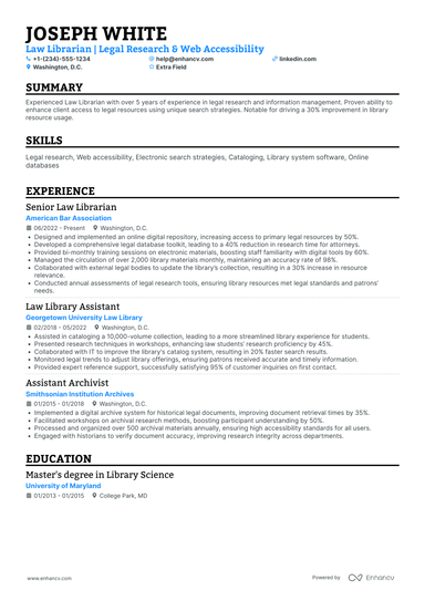 22 Librarian Resume Examples That Got Jobs for 2025