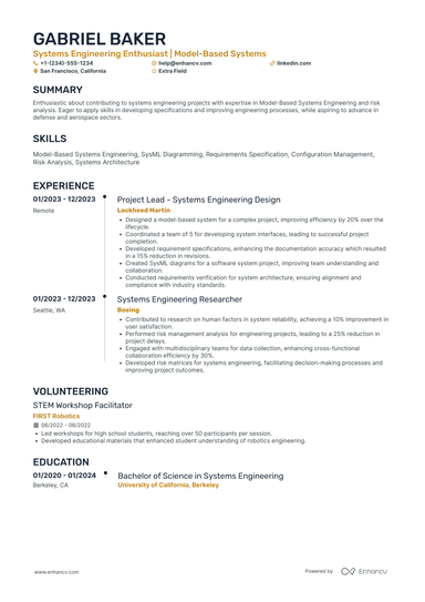 20 Engineering Intern Resume Examples & Guide for 2025