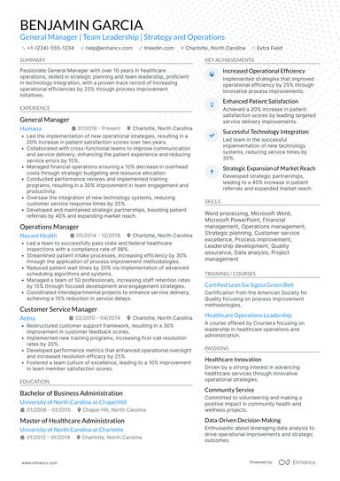 28 General Manager Resume Examples & Guide for 2025